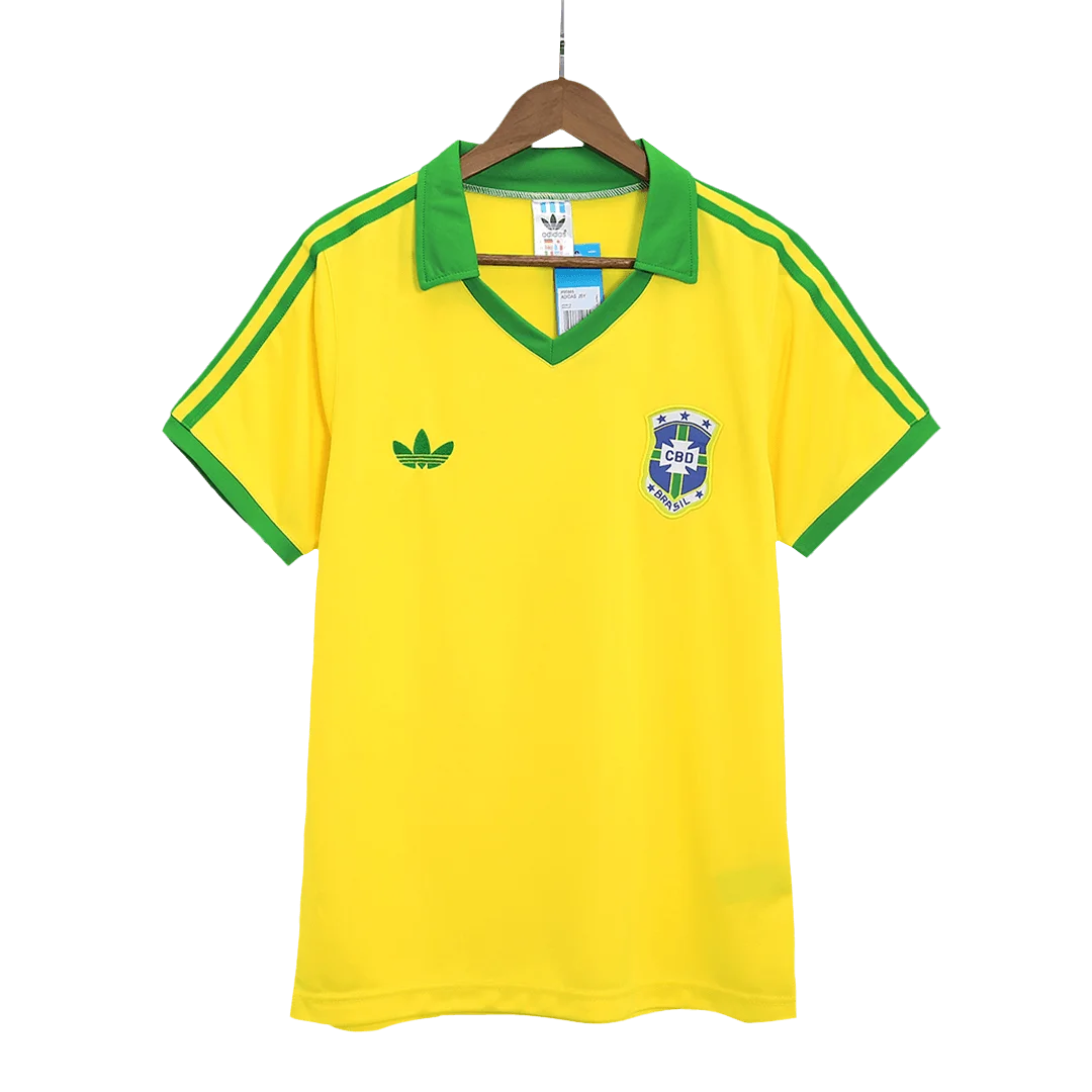 Brazil Retro Soccer Jersey For Men 1977 | Goalkits.net