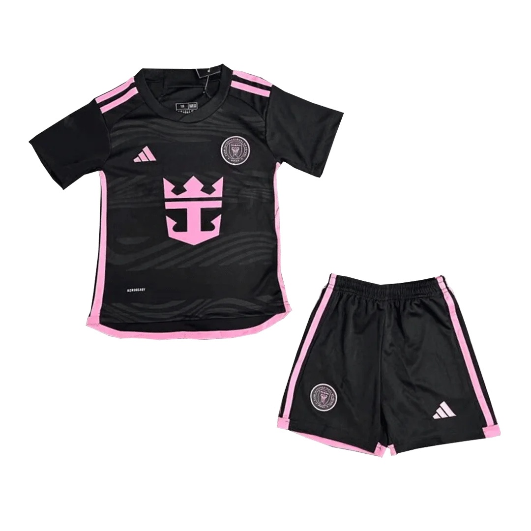 Kids Inter Miami CF Full Soccer Kit Sets Away 2024 | Goalkits.net