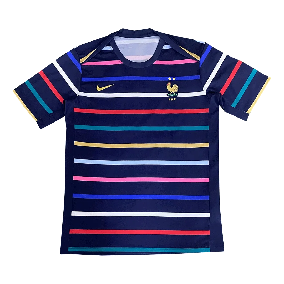 Men France Soccer Jersey Pre-Match 2024 Fan Version EURO COPA 24 ...