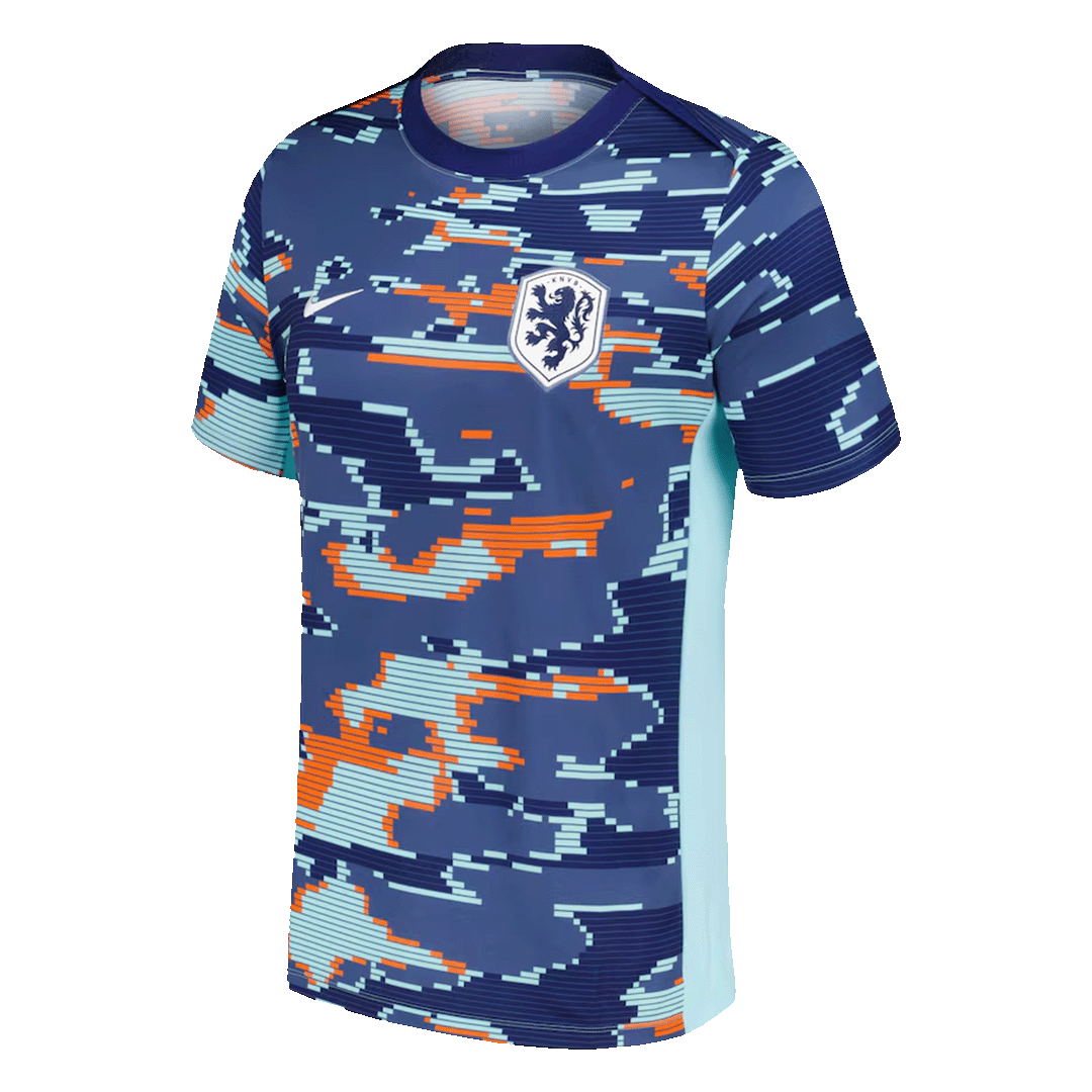 Men Netherlands EURO 2024 Soccer Jersey Pre-Match 2024 Fan Version ...